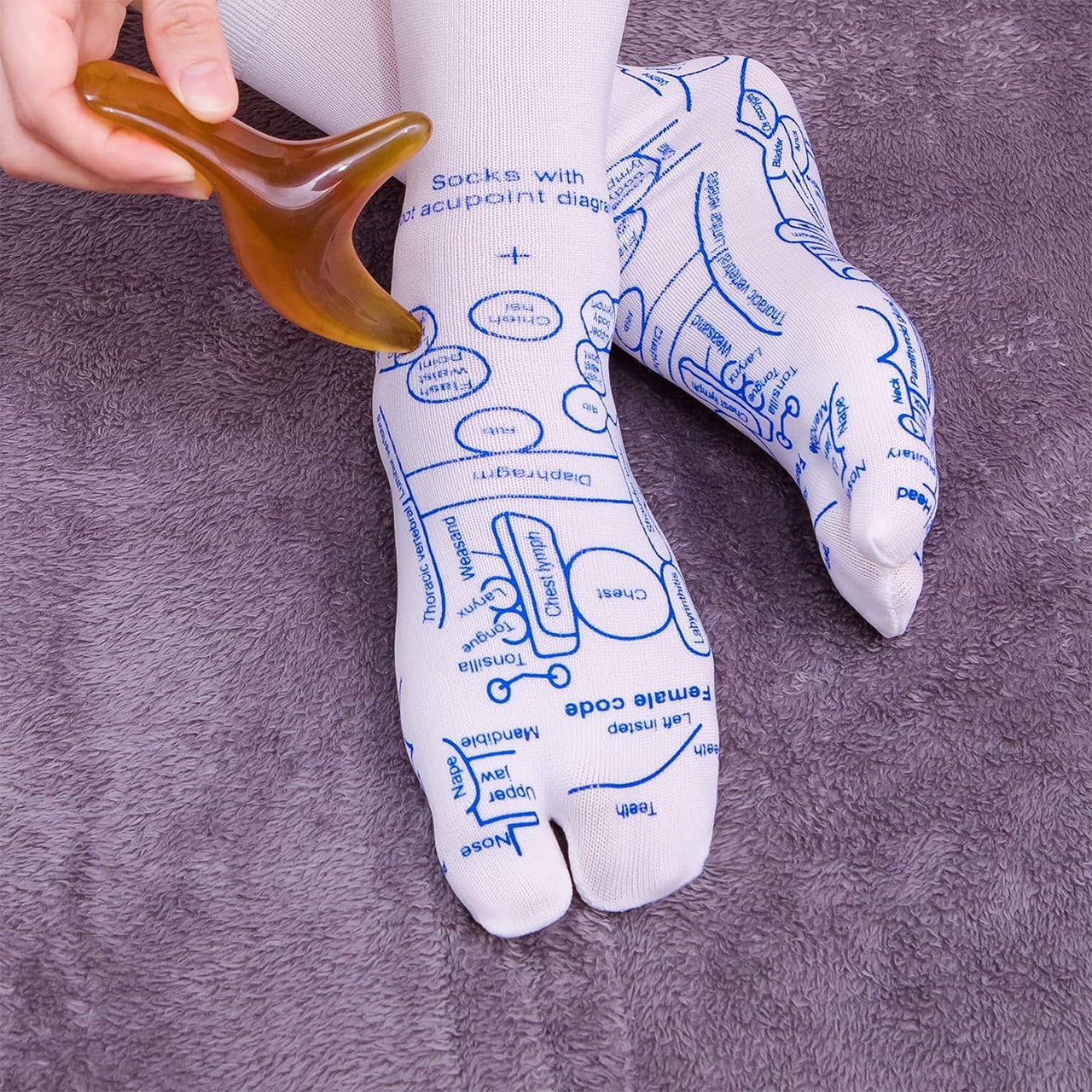 ReflexSocks, reflexzónás zoknik masszázspálcával – PrimePick – HU